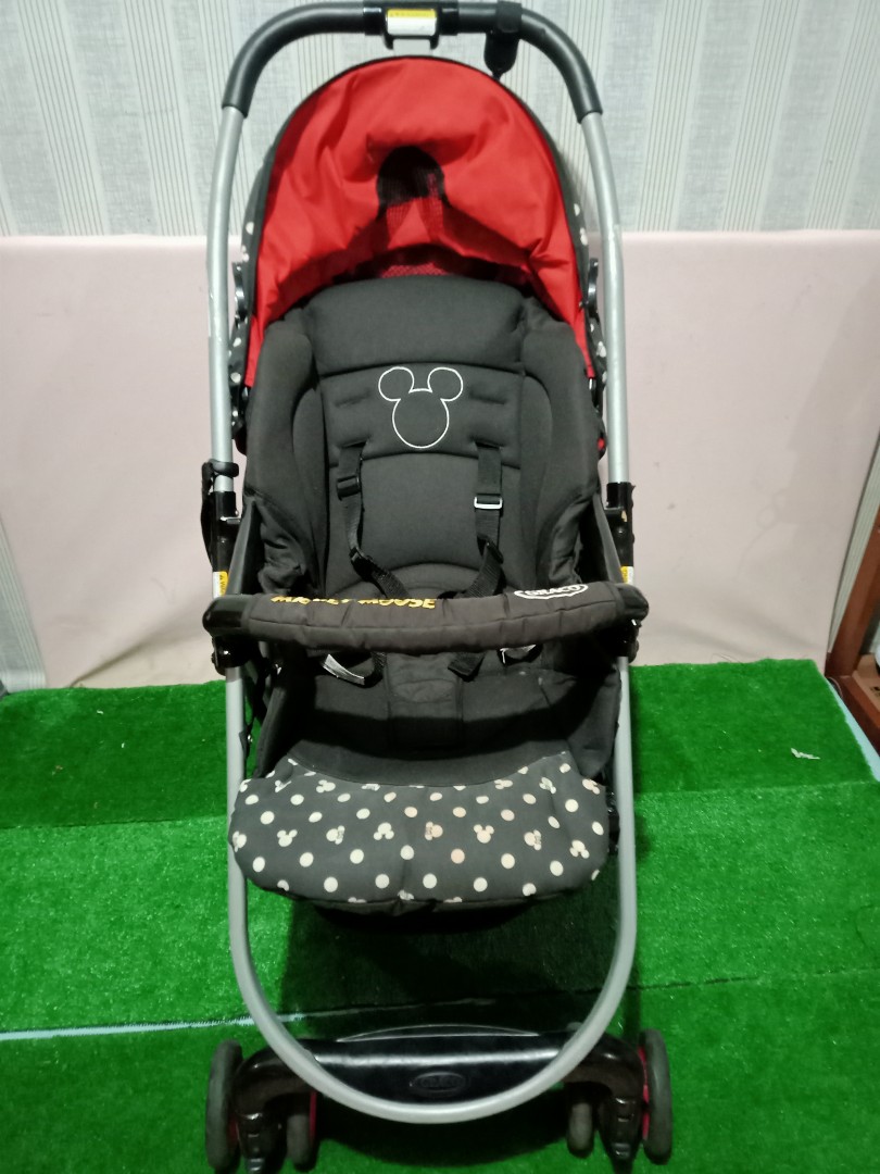 Graco Mickey mouse stroller japan Surplus, Babies & Kids, Going Out ...
