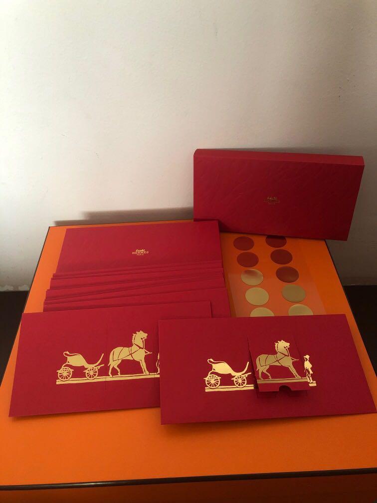 Hermes red packet Ang Bao tiger year, Luxury, Accessories on Carousell