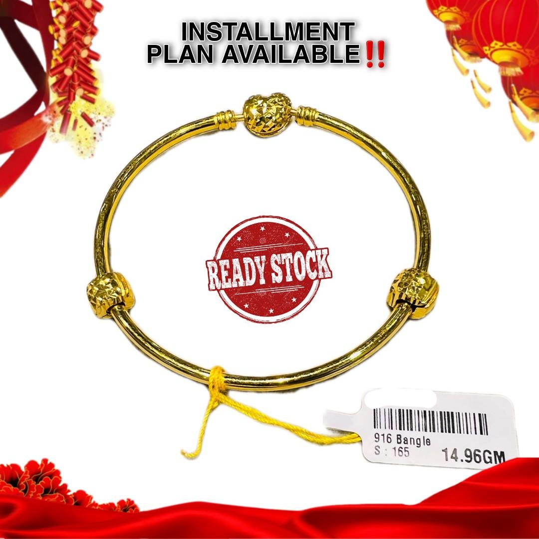[INSTOCK] Adult Pandora Bangle 916 Gold, Women's Fashion, Jewelry ...