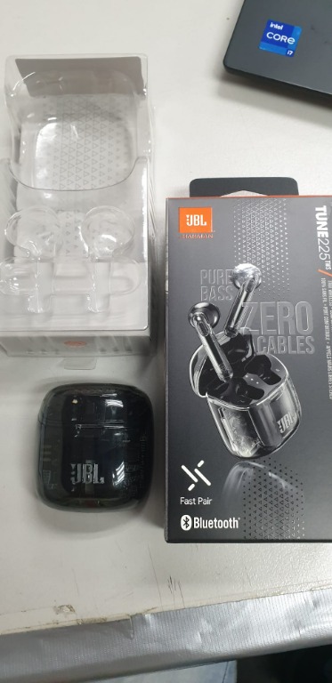 JBL Tune 225 TWS (Ghost Black), Audio, Earphones on Carousell