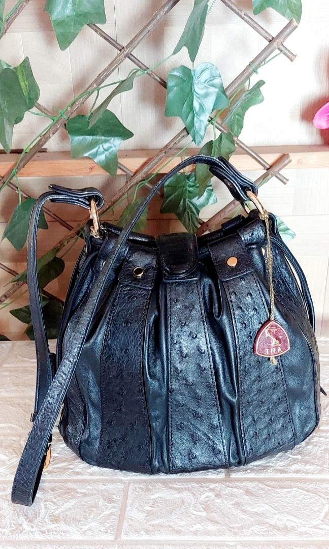 JRA ostrich bucket bag, Women's Fashion, Bags & Wallets, Shoulder Bags ...