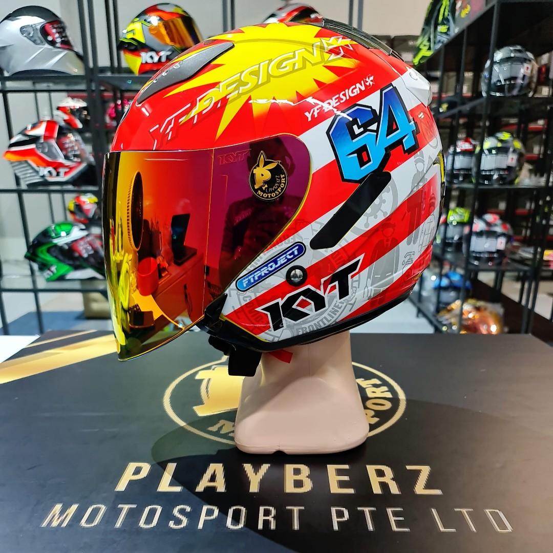 KYT MERDEKA 64TH ANNIVERSARY HELMET, Motorcycles, Motorcycle Apparel on ...