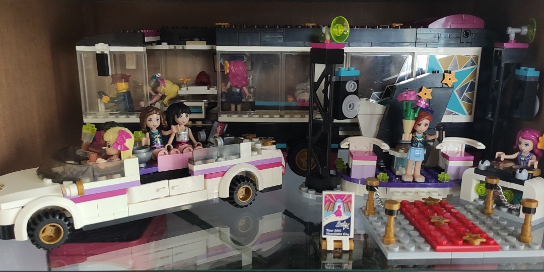 博樂“Lego Friends Pop Star Tour Bus & Limousine” 歌星巡迴演出巴士 豪華轎車 積木, 興趣及遊戲 ...