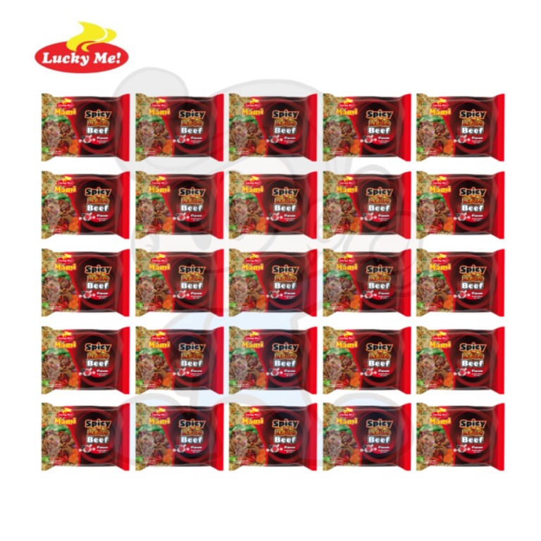 Lucky Me! Instant Noodles Spicy Labuyo Beef (25 x 50g), Food & Drinks ...