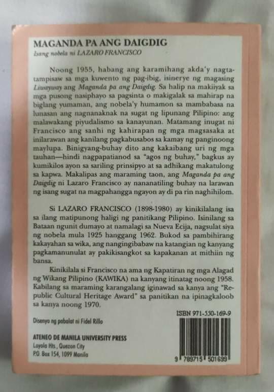 Maganda pa ang Daigdig - Lazaro Francisco, Hobbies & Toys, Books ...