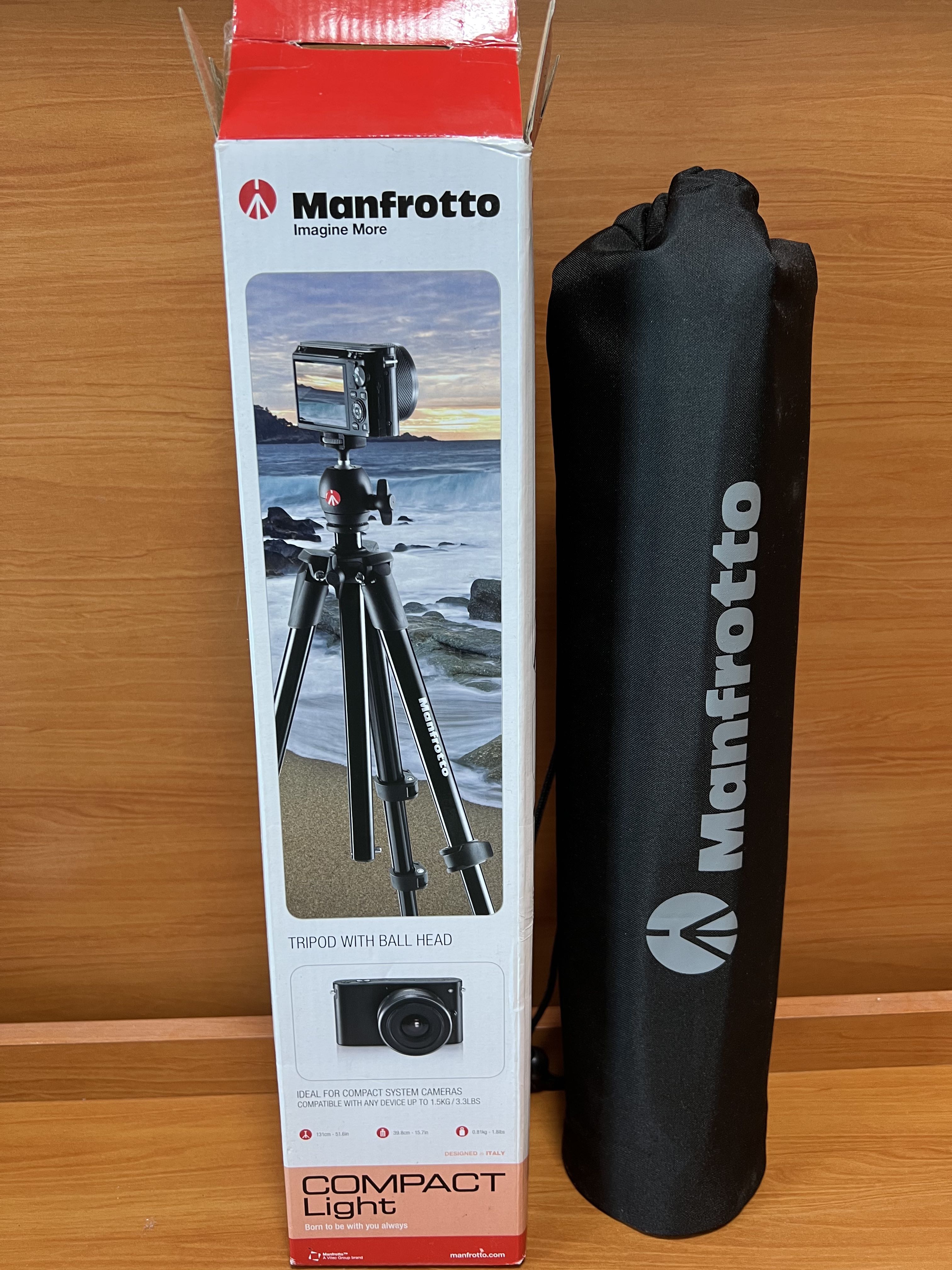 Manfrotto Compact Light Tripod, Photography, Photography Accessories ...