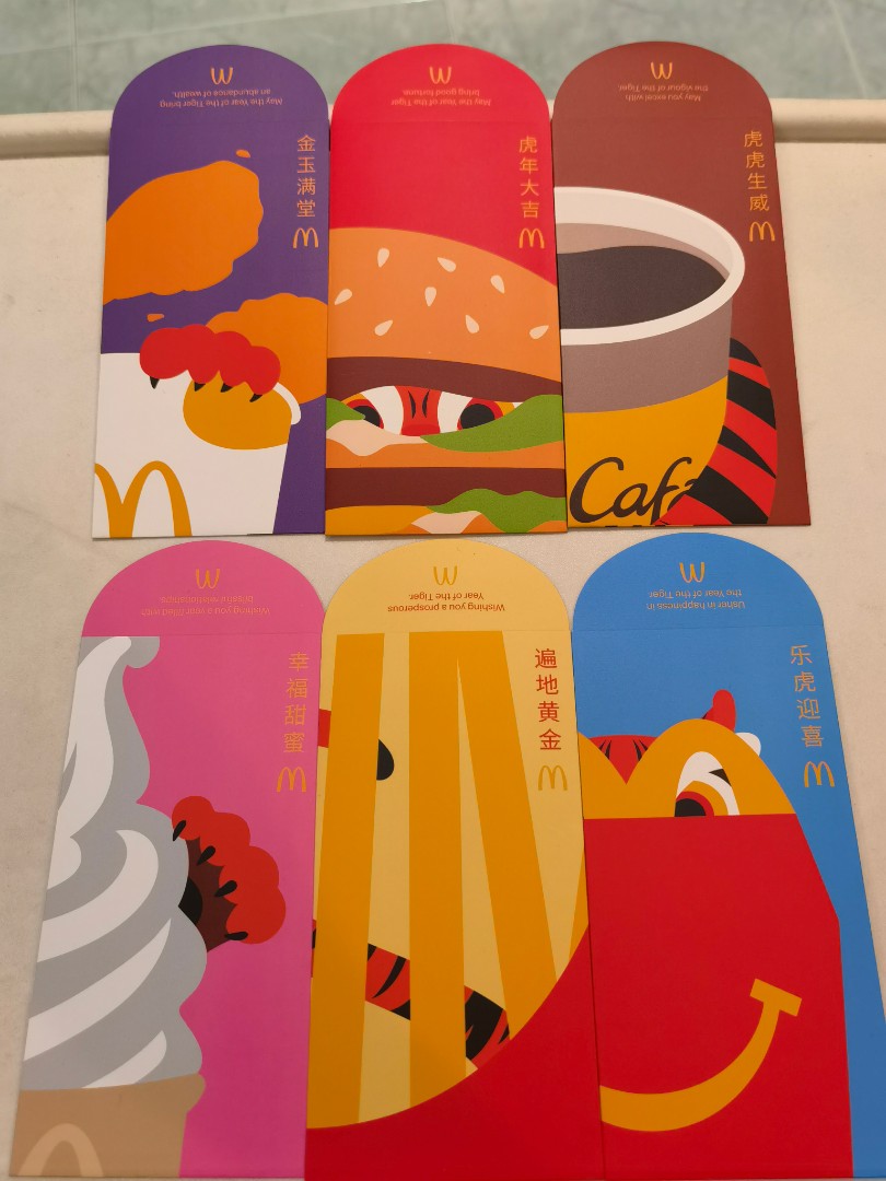 McDonald's Limited Edition Red Packets from 21' & 22', Hobbies & Toys ...