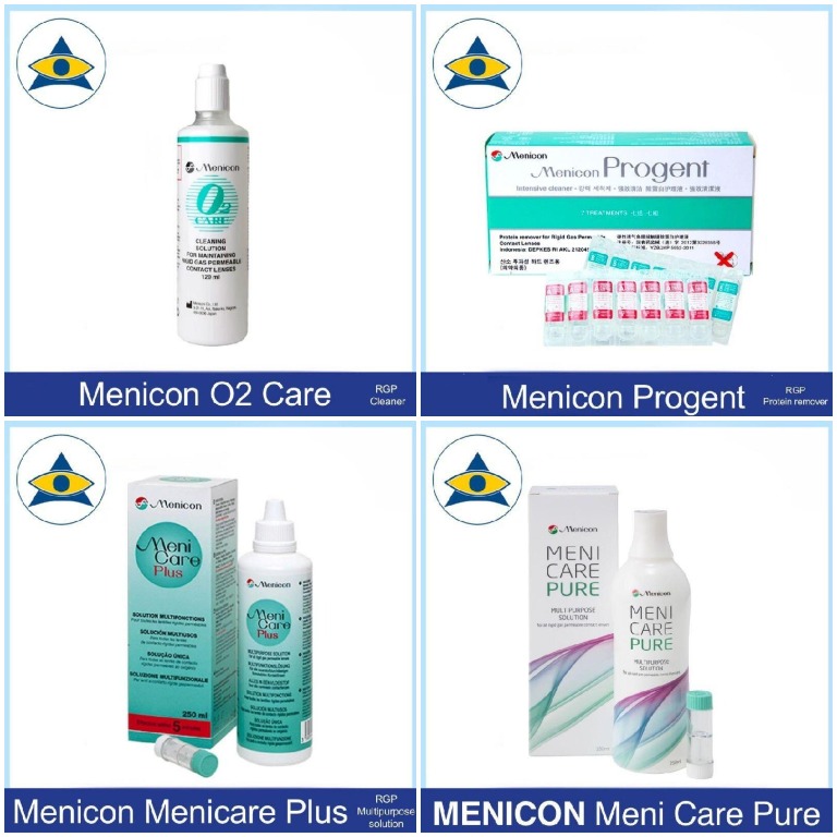 Menicon Meni Care Pure | Menicon Meni Care Plus | Menicon Progent RGP ...