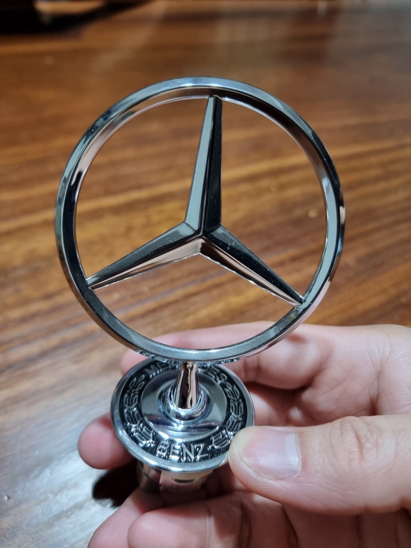 Mercedes Benz C200, W205, standing logo, emblem, star, Car Accessories ...