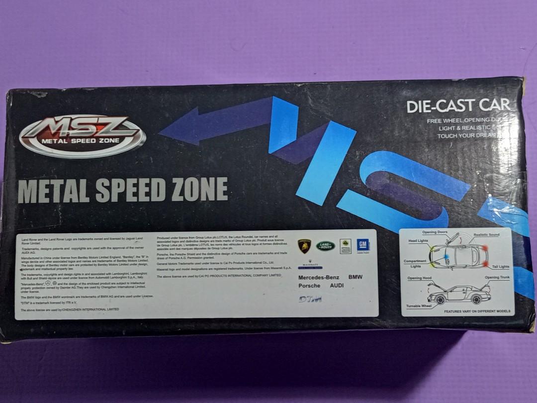 Metal Speed Zone Metal Die-Cast Car BMW Z4 GT3, 興趣及遊戲, 玩具 & 遊戲類 - Carousell