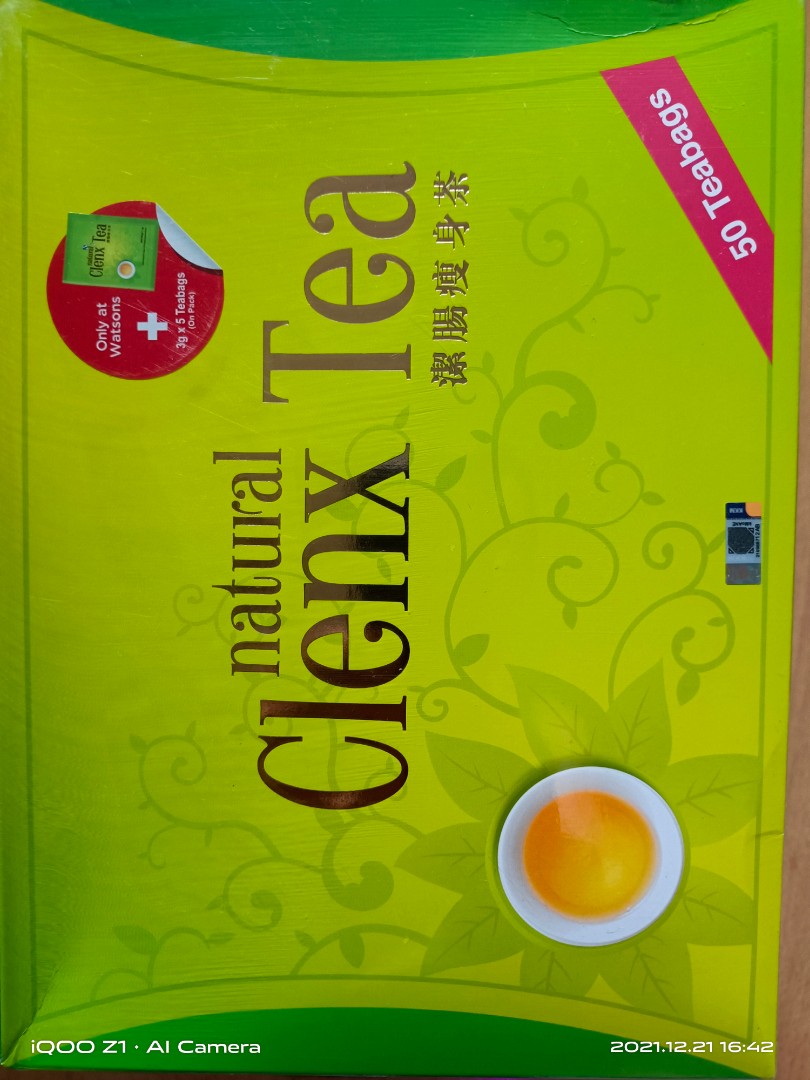 Natural Clenx Detox Tea (2 boxes), Health & Nutrition, Health ...