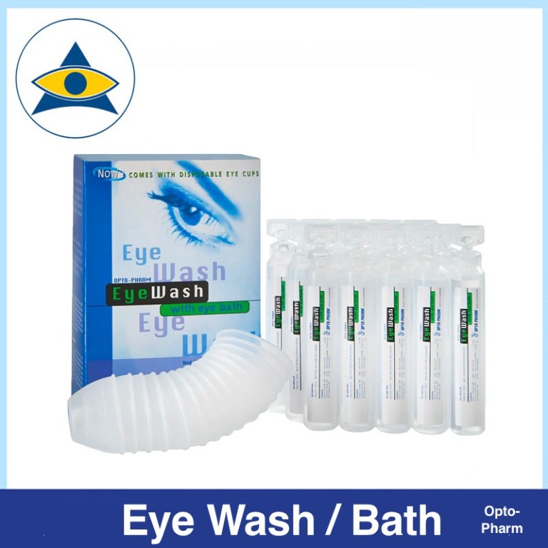 Opto-pharm Eye Wash Bath with Disposable cups, Beauty & Personal Care ...