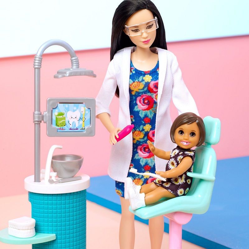 Original Barbie Dentist Doll and Playset with Small Patient Doll ...