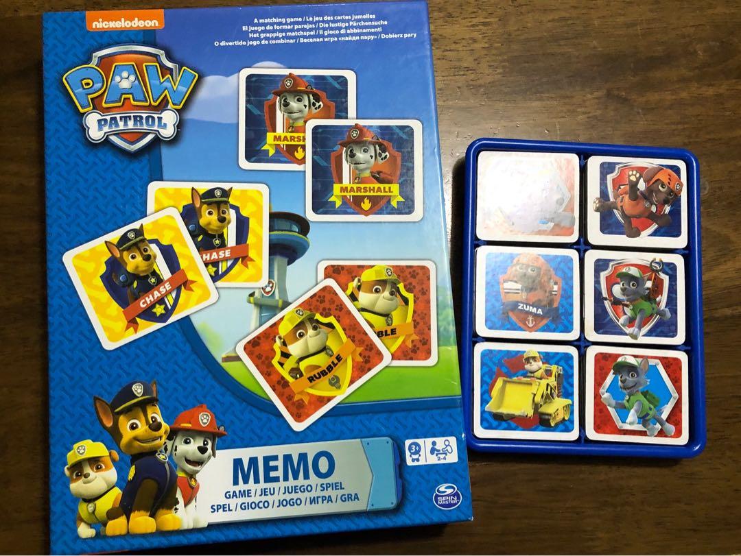 Paw Patrol Matching Game, Hobbies & Toys, Toys & Games on Carousell