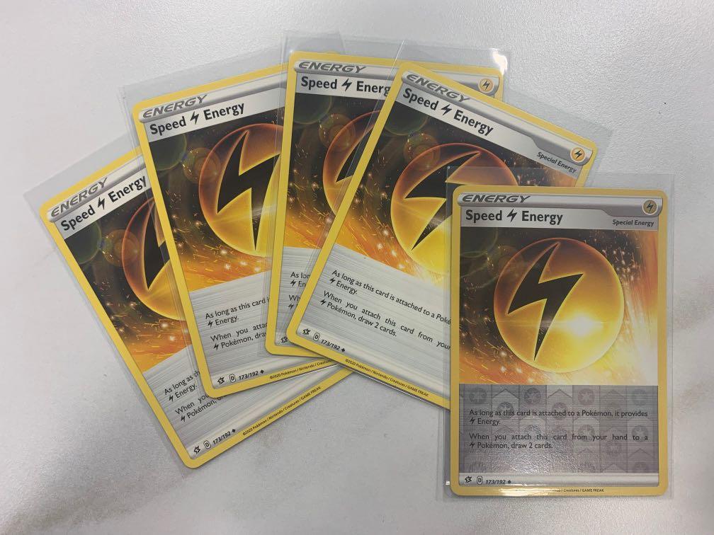 POKÉMON TCG REBEL CLASH SPEED LIGHTNING ENERGY CARD, Hobbies & Toys ...