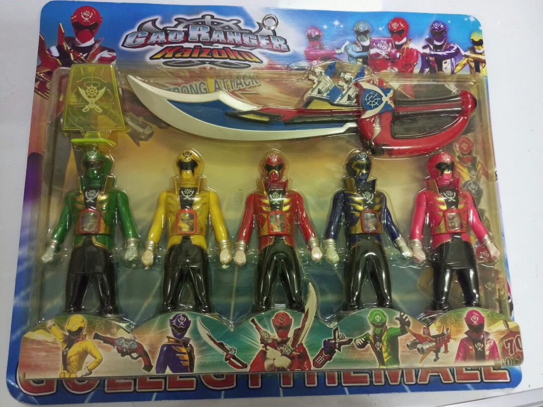 Power Ranger Set ( Gao Ranger), Hobbies & Toys, Toys & Games on Carousell