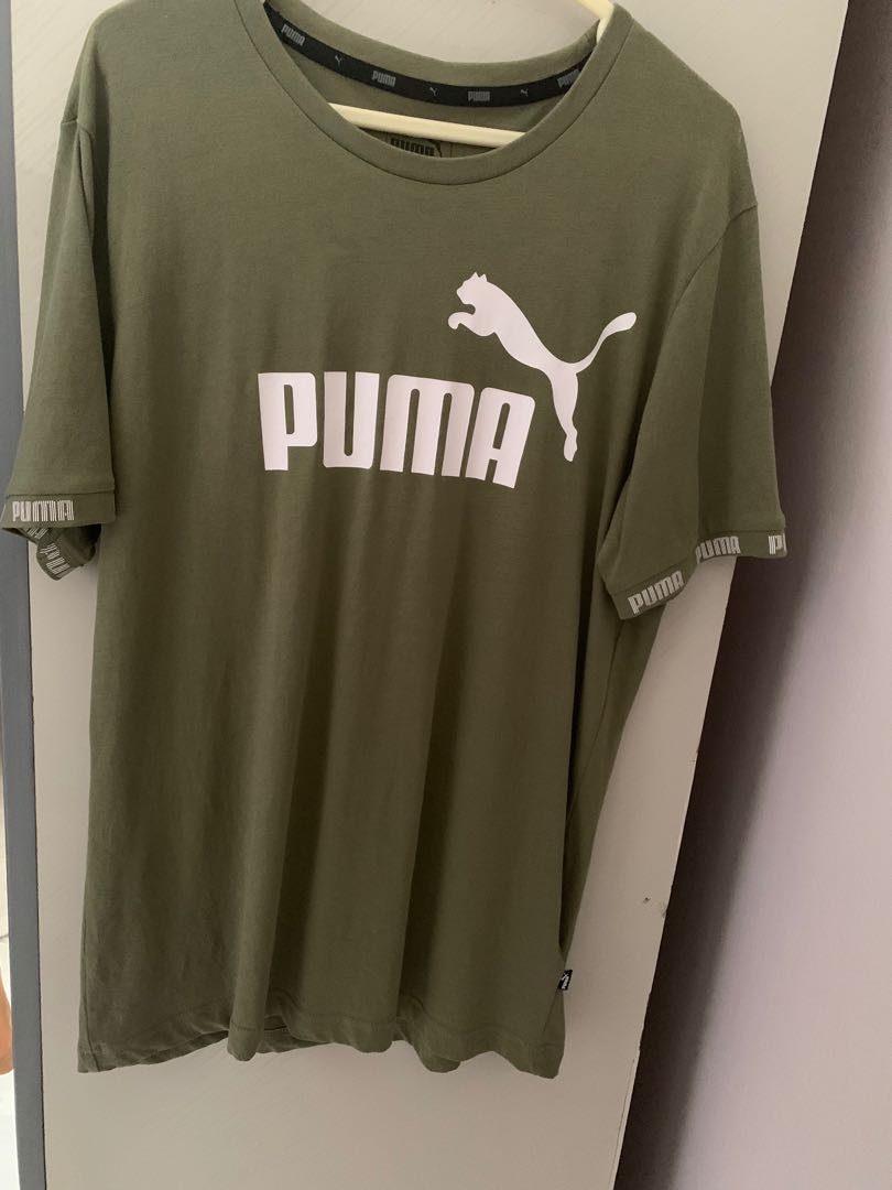 Puma Logo Shirt, Men's Fashion, Tops & Sets, Tshirts & Polo Shirts on ...
