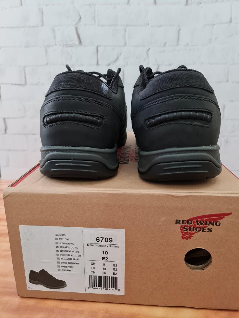 Red wing 6709 safety shoes, Fesyen Pria, Sepatu , Sepatu Boot di Carousell