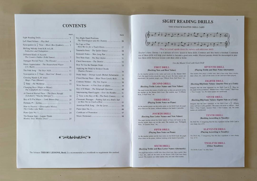 Rudiments And Theory Of Music, John W. Schaum: Piano Course A - The Red ...