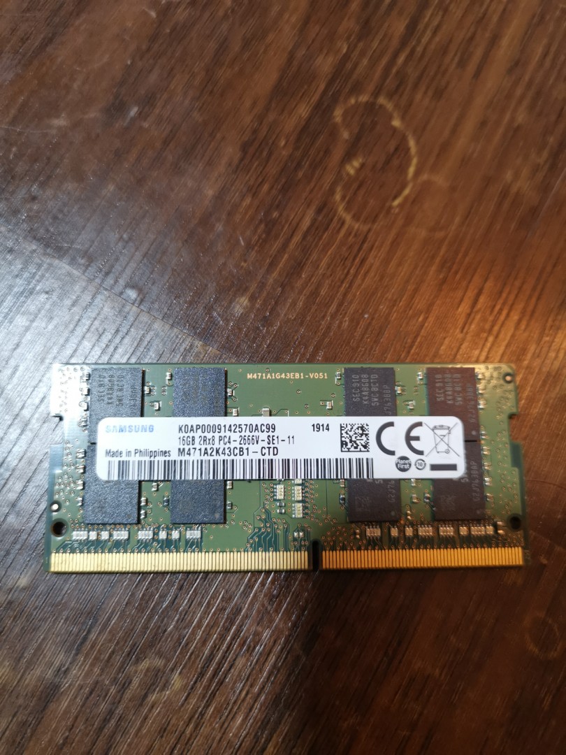 Samsung Laptop Ram 16gb ddr4 single module, Computers & Tech, Parts ...
