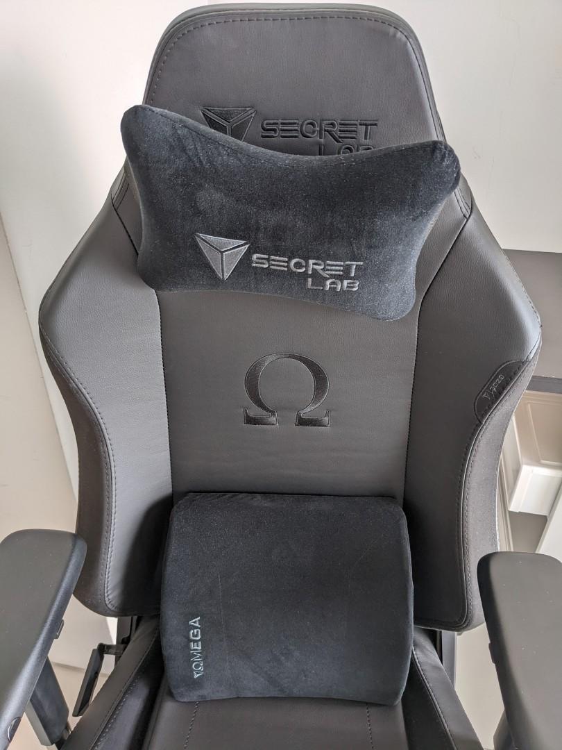 Secretlab Omega Black Office Chair, Furniture & Home Living, Furniture ...