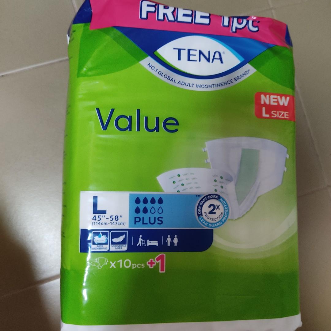 Tena Value Tape Adult Diaper, Brand New, Health & Nutrition, Assistive & Rehabilatory Aids ...