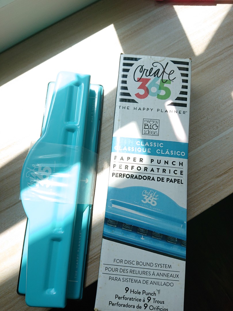 The Happy planner 9 hole punch, Hobbies & Toys, Stationery & Craft ...