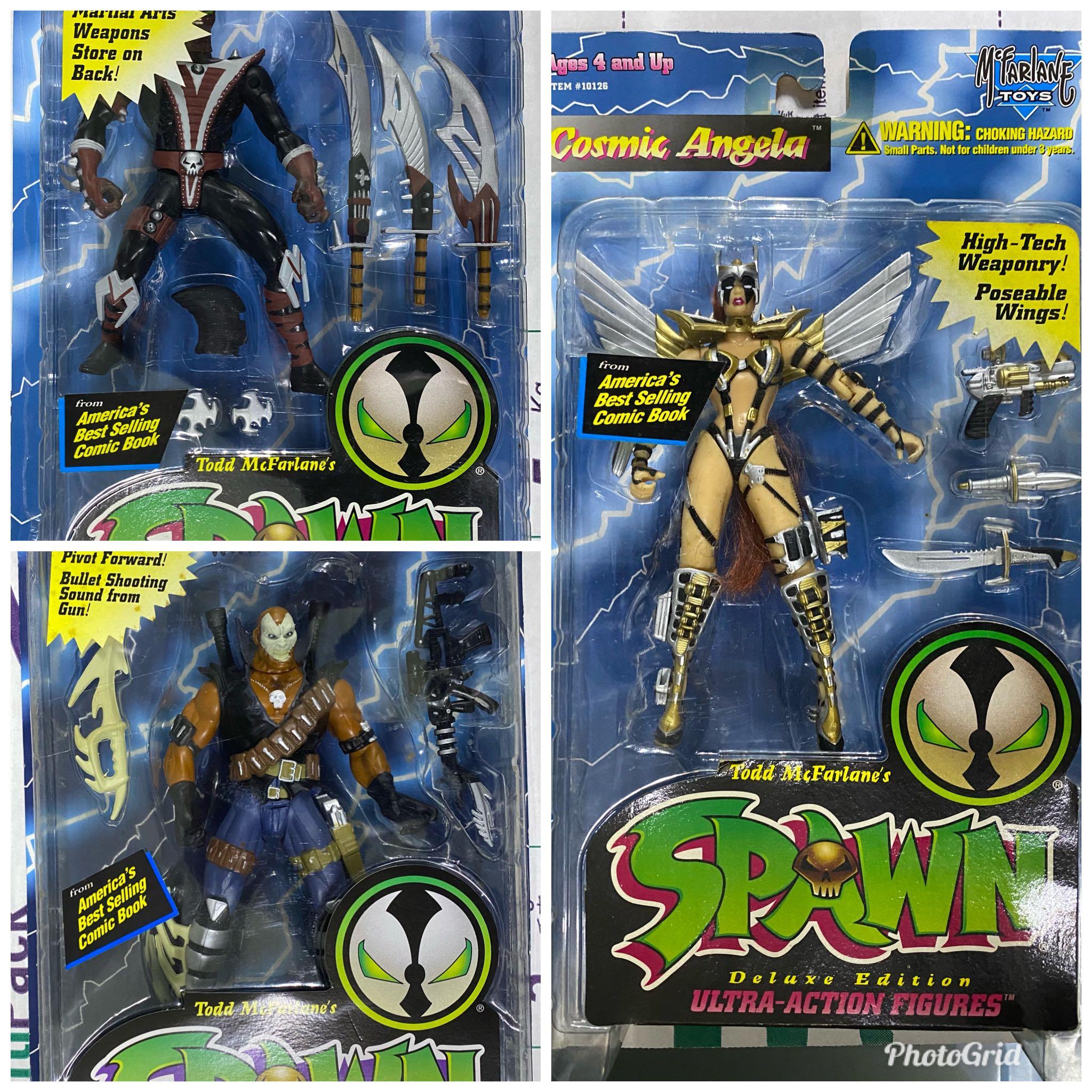 Todd McFarlane’s Spawn- Cosmic Angela / Chapel / Ninja Spawn, 興趣及遊戲, 玩具 ...