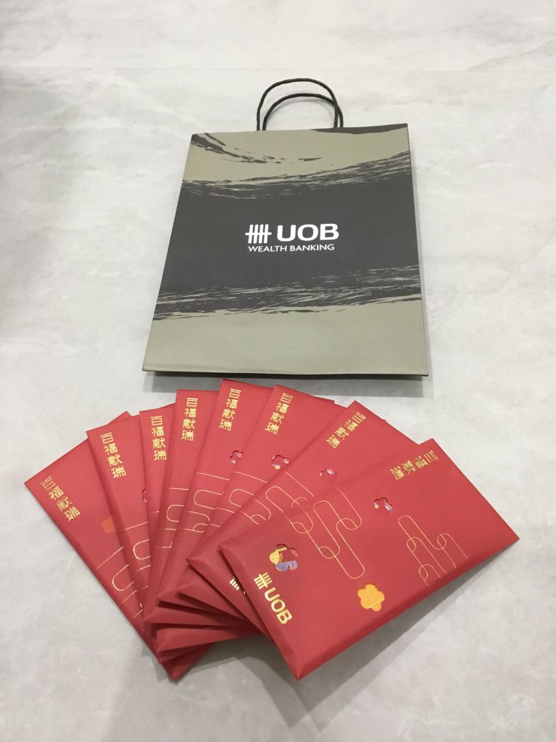 UOB Wealth Privilege Reserve Banking Full Set 2022 CNY Ang Pow Red ...