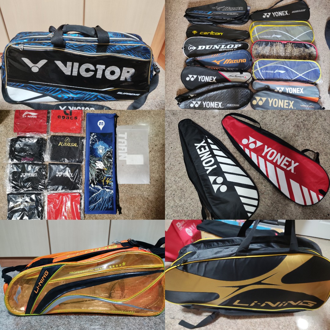 Victor Yonex Li Ning Mizuno Apacs Badminton Racket Bag Cover Flannel ...