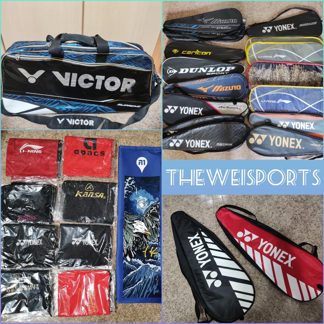 Victor Yonex Li Ning Mizuno Apacs Badminton Racket Bag Cover Flannel ...
