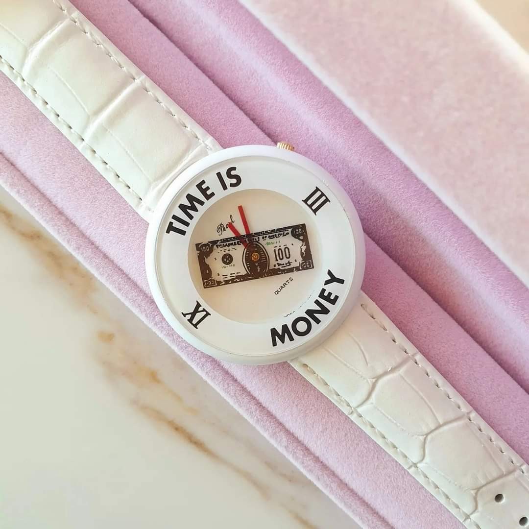 Vintage White Tone Pearl Brand Leather Watch, Women's Fashion, Watches ...