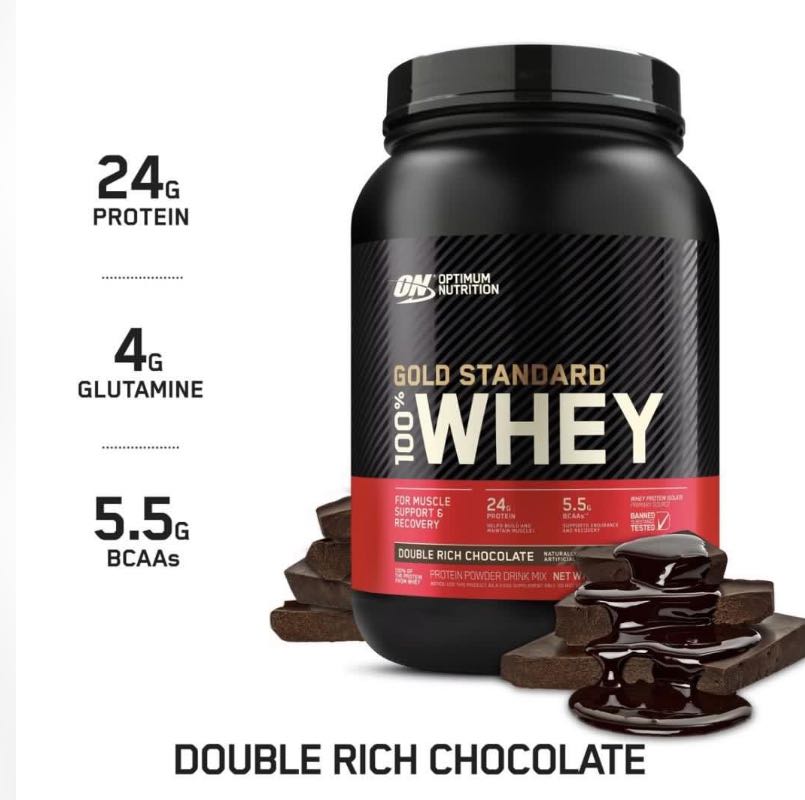 Whey Protien Double Rich Chocolate flavor, Health & Nutrition, Health ...
