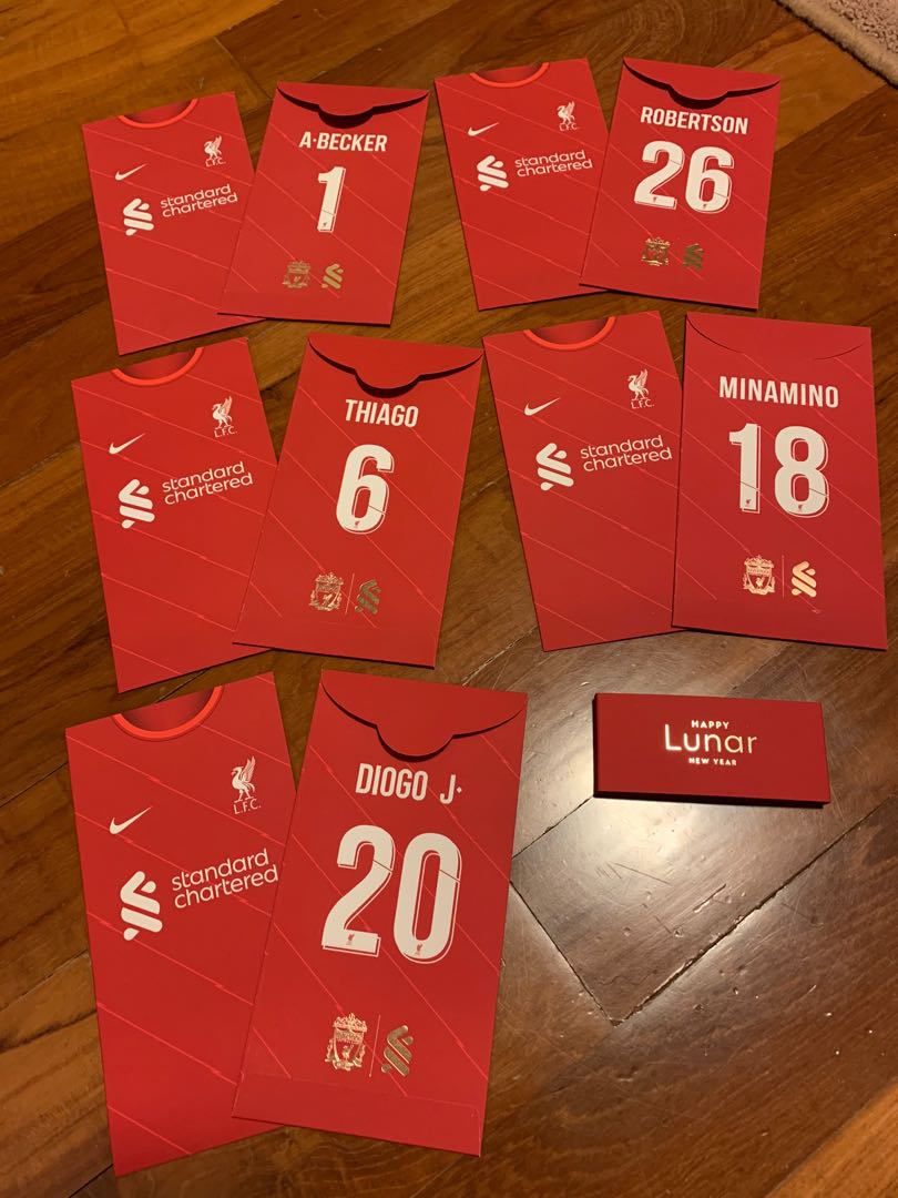 Year 2022 Limited edition Standard Chartered Liverpool Red Packet ...