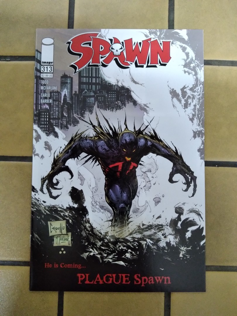 1st cover app Plague Spawn ( Spawn #313 ) Todd McFarlane/Greg Capullo - Cover Art ( Image Comics ...