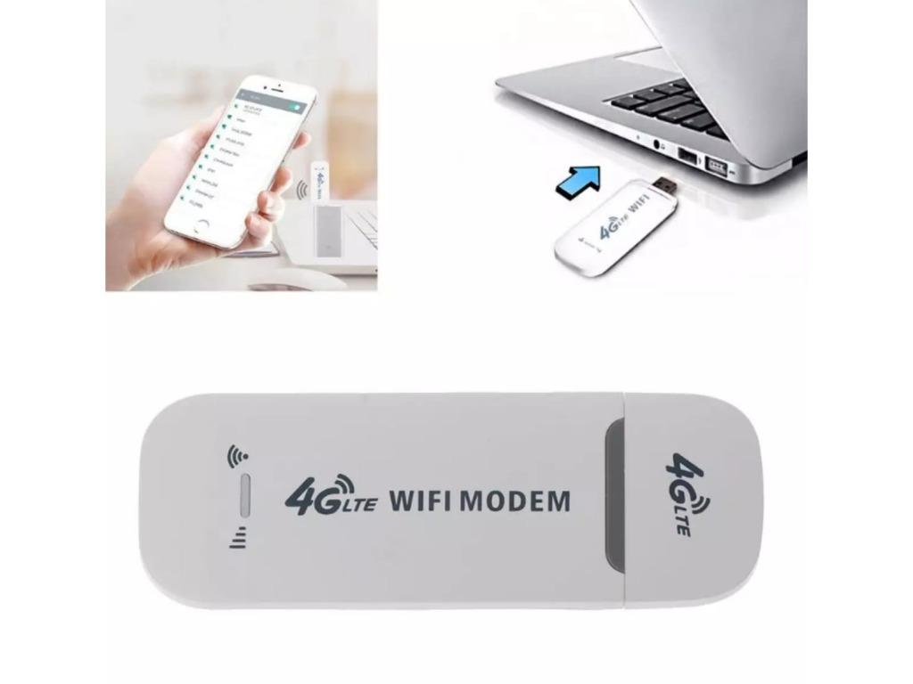 4G LTE USB Modem Network Adapter With WiFi Hotspot SIM Card 4G Wireless ...