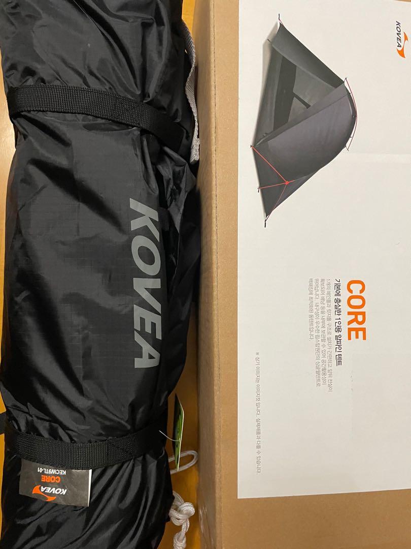 現貨 Kovea Core Tent KECW9TL-01 黑色 單人營 一人營 , 運動產品, 行山及露營 - Carousell