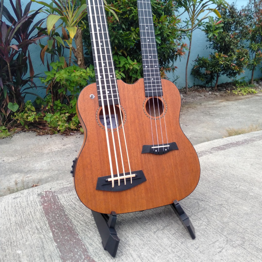 Aklot Double Neck Ukulele, Hobbies & Toys, Music & Media, Musical ...
