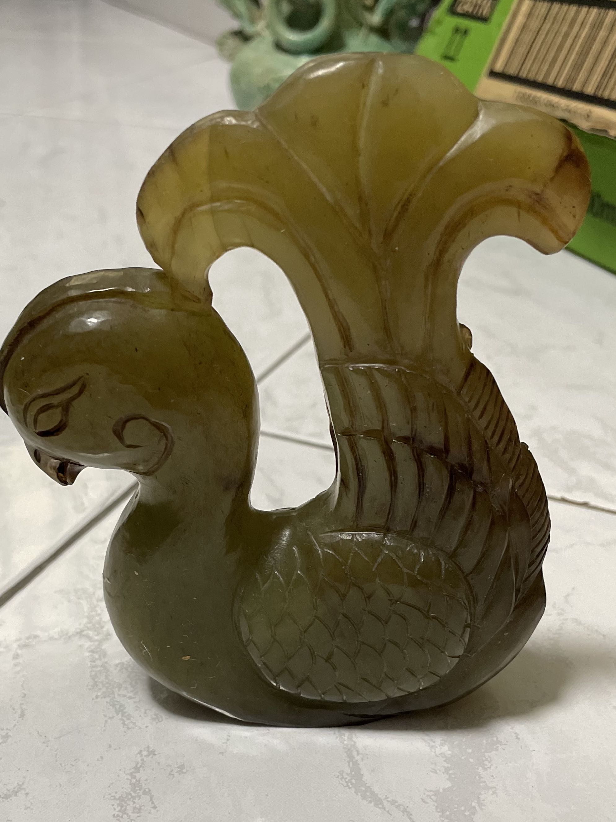 Ancient jade phoenix sculpture, Hobbies & Toys, Memorabilia ...