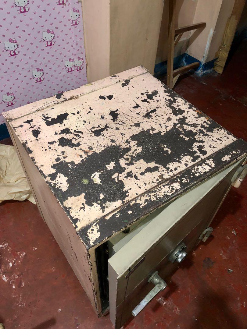 Antique Mosler Insulated Record Safe/Vault, Furniture & Home Living ...