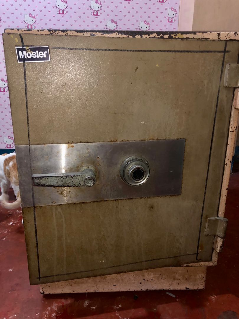 Antique Mosler Insulated Record Safe/Vault, Furniture & Home Living ...