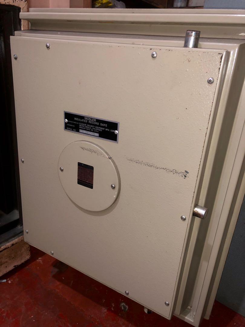 Antique Mosler Insulated Record Safe/Vault, Furniture & Home Living ...