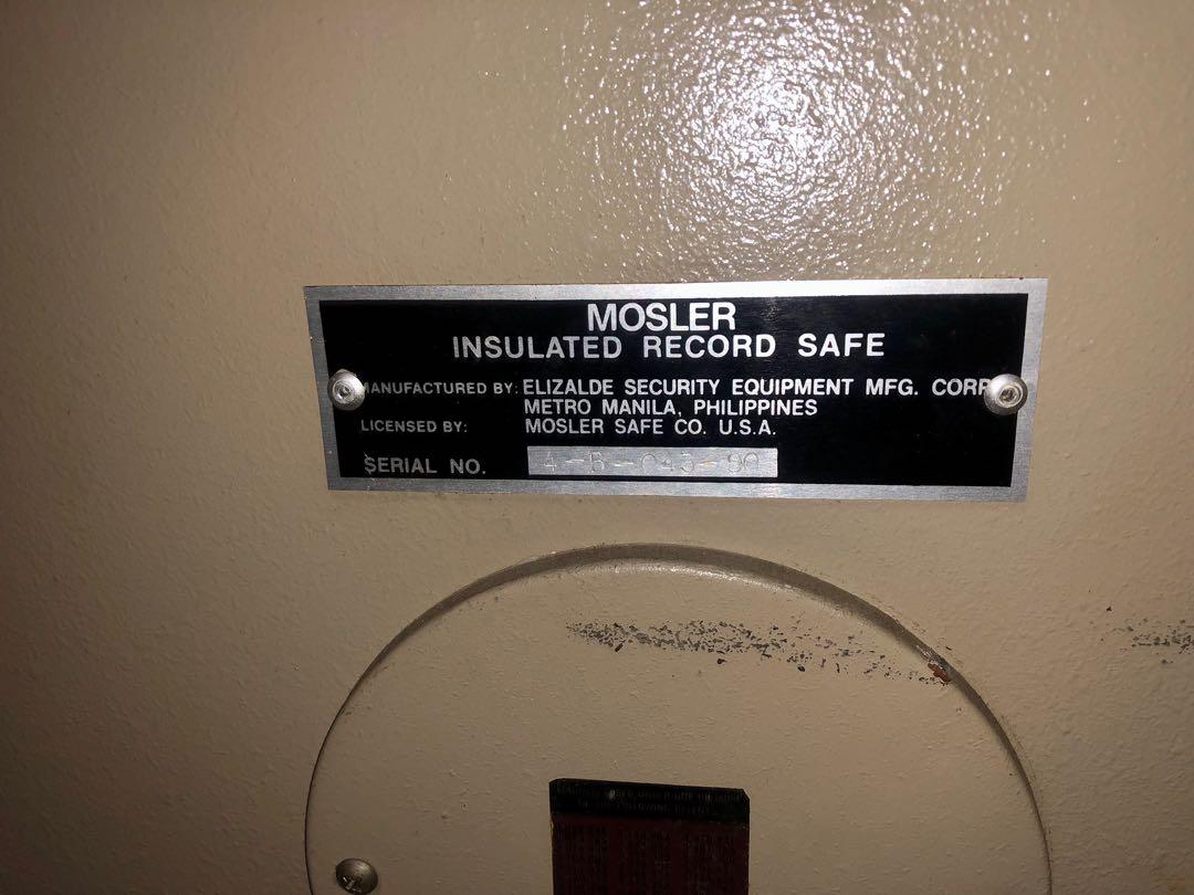 Antique Mosler Insulated Record Safe/Vault, Furniture & Home Living ...