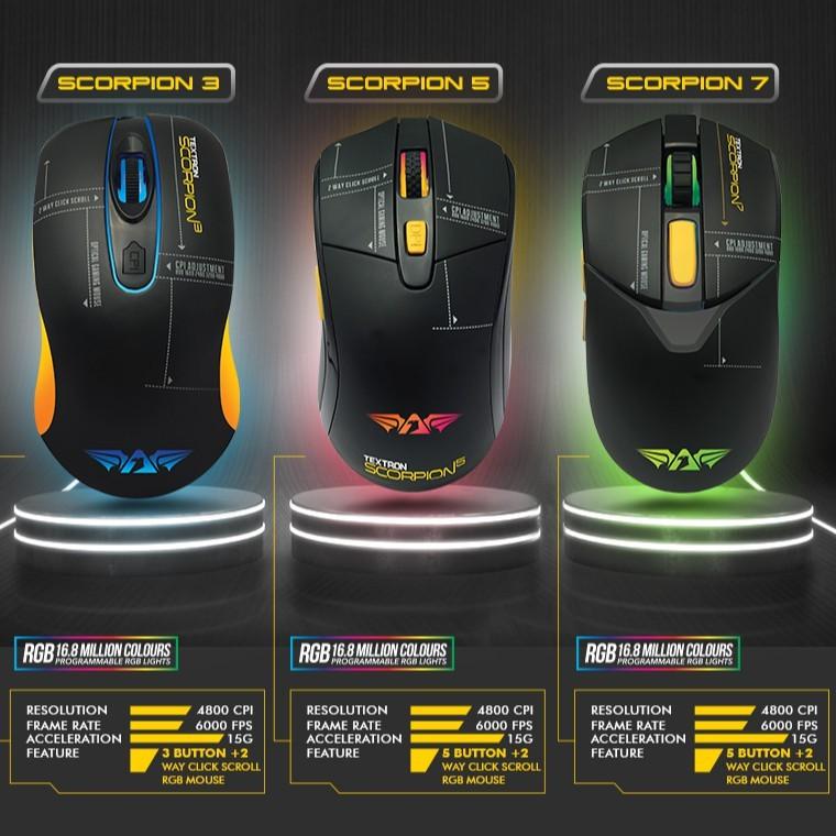 Armaggeddon Textron Scorpion 3 RGB Gaming Mouse With 4800 CPI [Free ...