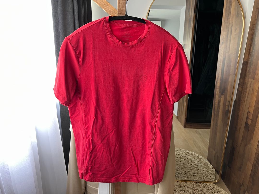 Armani Exchange (AX) red t-shirt, Men's Fashion, Tops & Sets, Tshirts ...