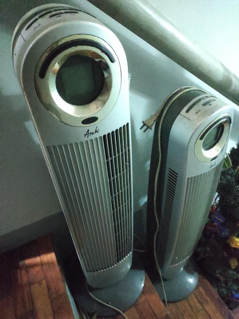 Asahi Tower Electric Fan 2 units available, TV & Home Appliances, Air ...