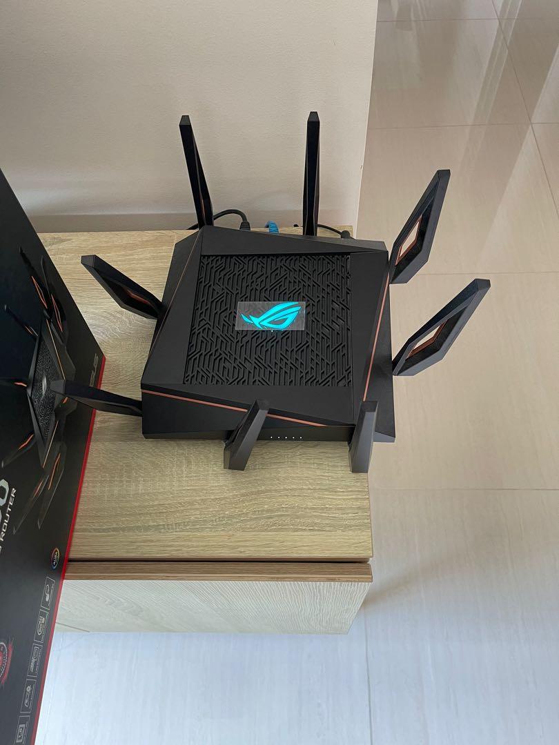 Asus ROG Rapture GT-AX11000 Tri-band gaming router, Computers & Tech ...