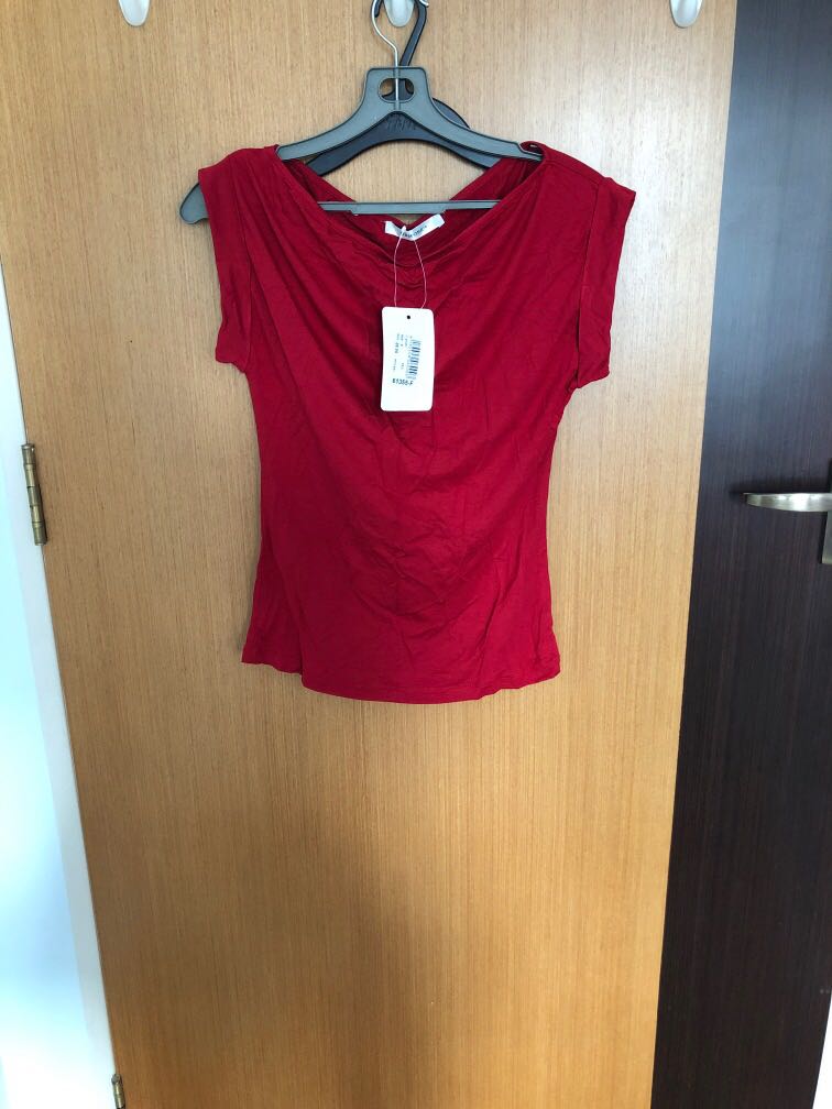Bnwt osmose red top, Women's Fashion, Tops, Blouses on Carousell