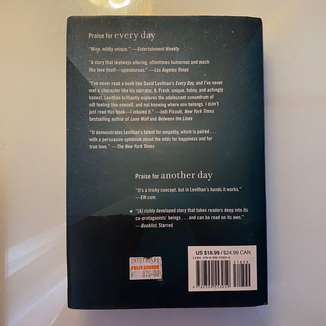 [BOOK] Someday by David Levithan (Hardbound), Hobbies & Toys, Books ...