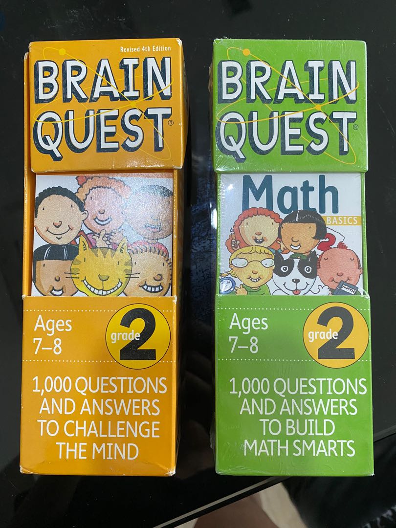 Brain Quest & Brain Quest Math Grade 2, Hobbies & Toys, Books ...